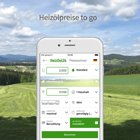 Heizöl App | Heizölpreise für iOS & Android - HeizOel24